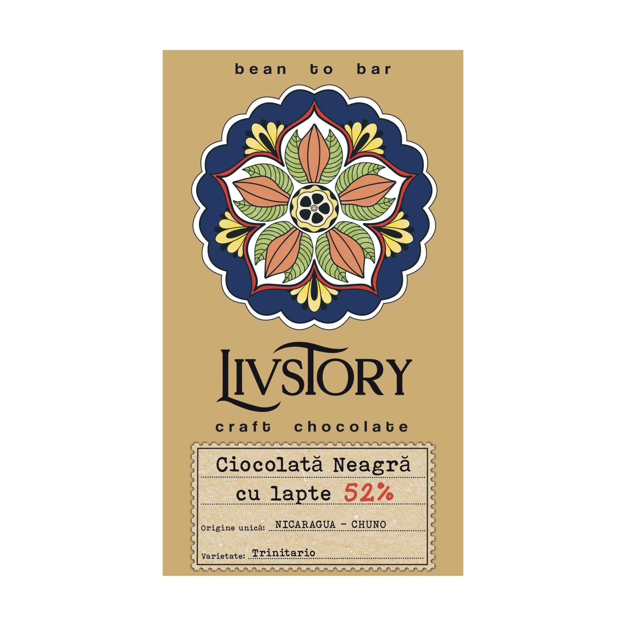 Ciocolata neagra cu lapte, Bean to Bar Chocolate, 65 g - eMAG.ro