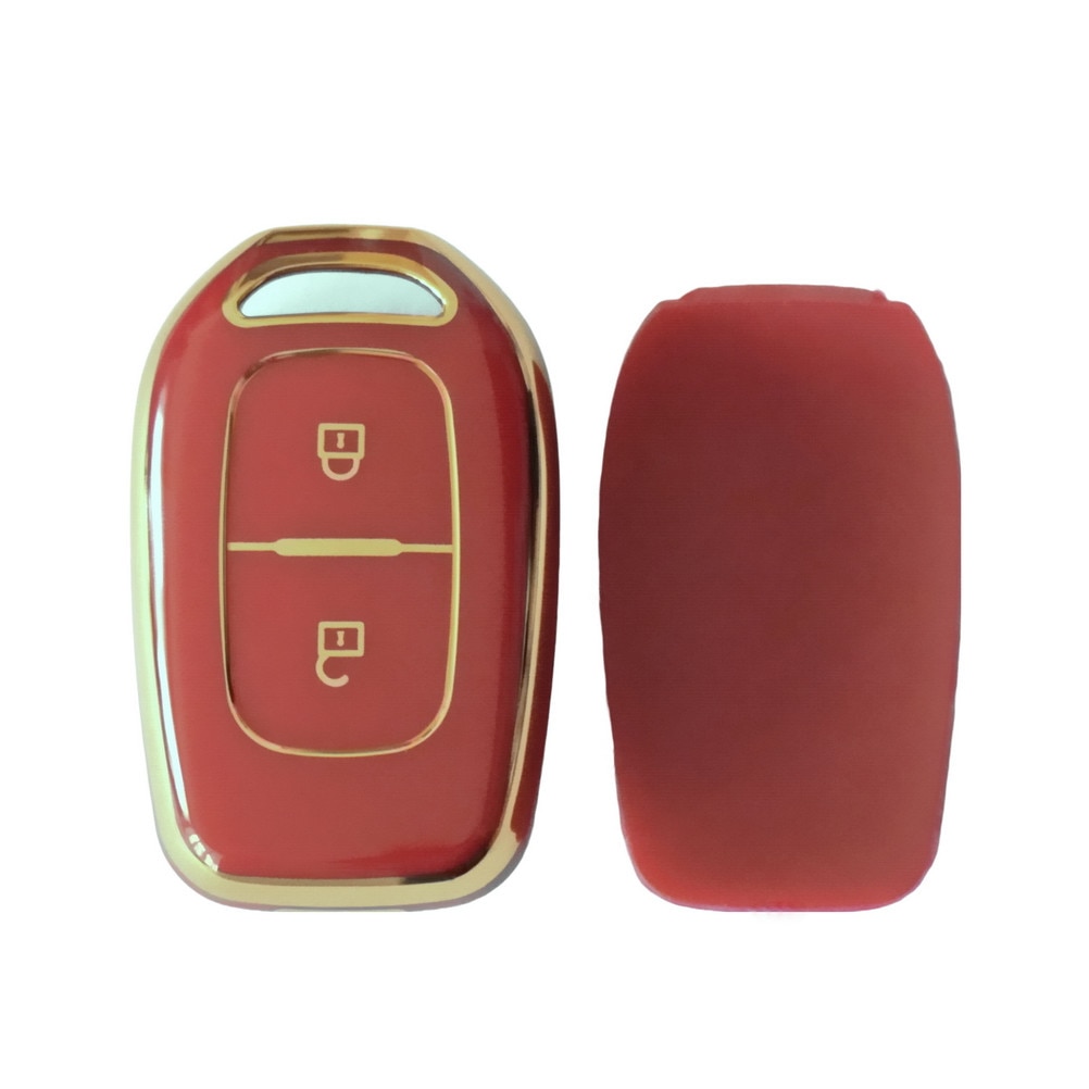 Carcasa protectie cheie auto Renault, Dacia Logan culoare rosu - eMAG.ro