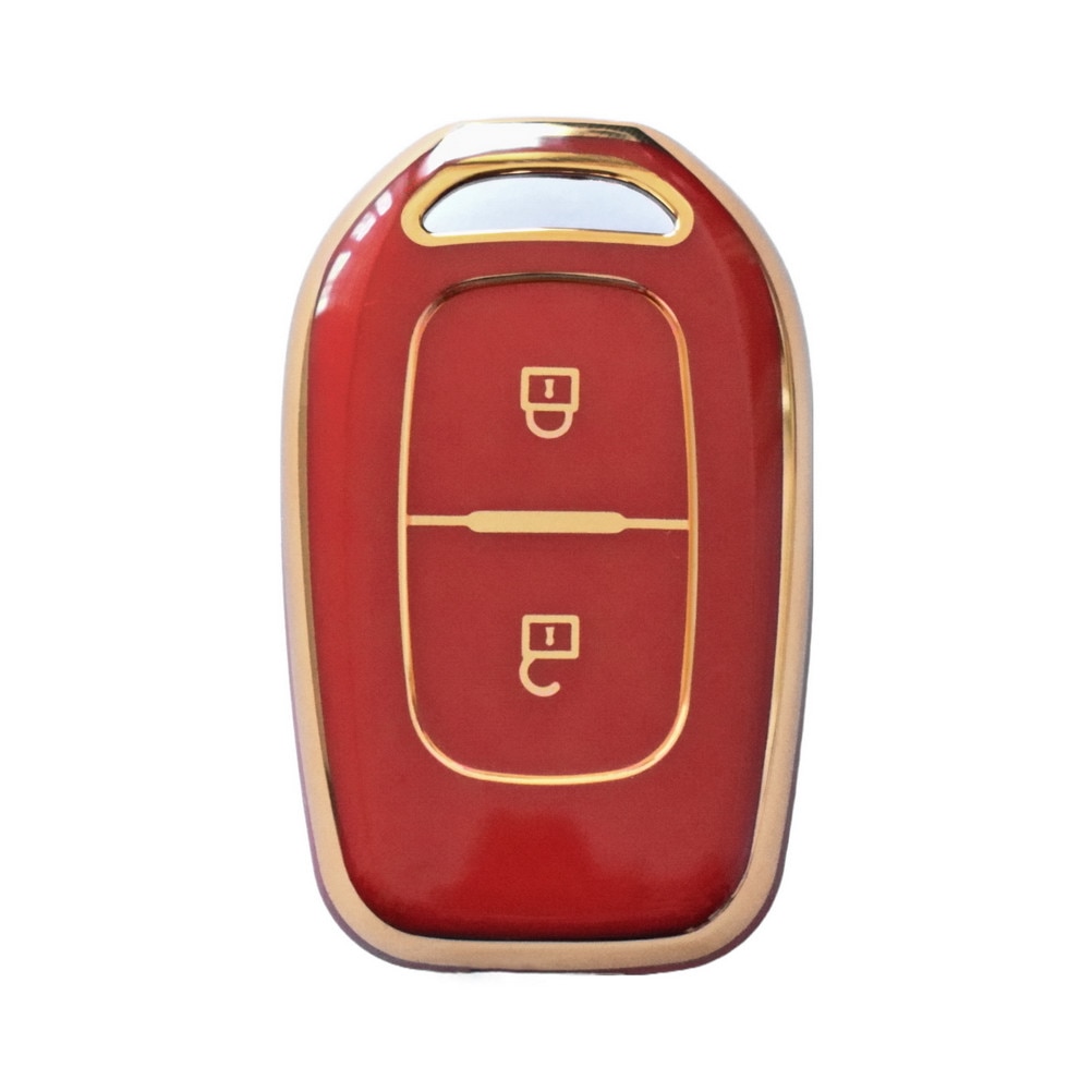 Carcasa protectie cheie auto Renault, Dacia Logan culoare rosu - eMAG.ro