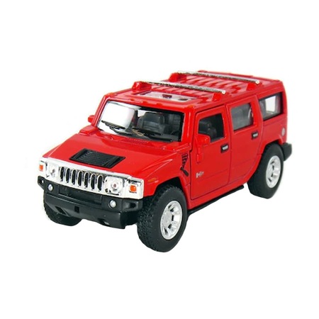 Masina pentru baieti Hummer H2 Kinsmart O39122R, Rosu - eMAG.ro