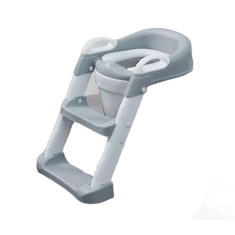 Reductor toaleta cu scara Little Mom Grow Up Grey - eMAG.ro