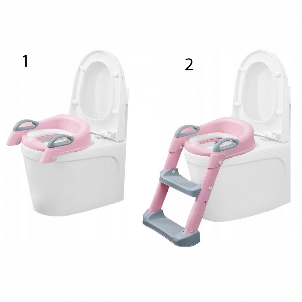 Reductor toaleta cu scara Little Mom Grow Up Pink - eMAG.ro