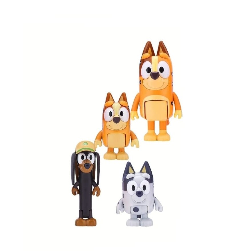 Set 4 Figurine Bluey si Bingo, 7 cm, multicolor - eMAG.ro