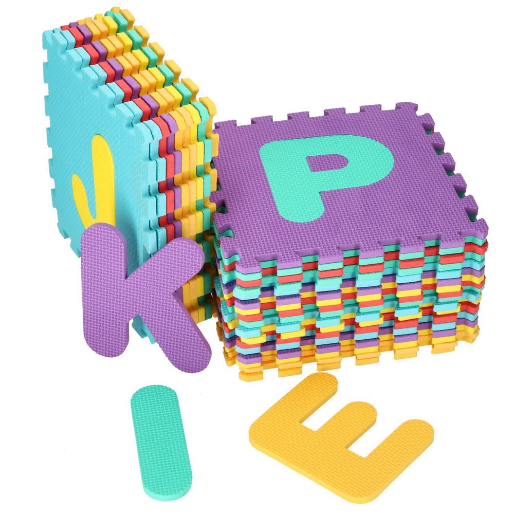 Covor din spuma pentru copii, tip puzzle alfabet, 61 piese ...