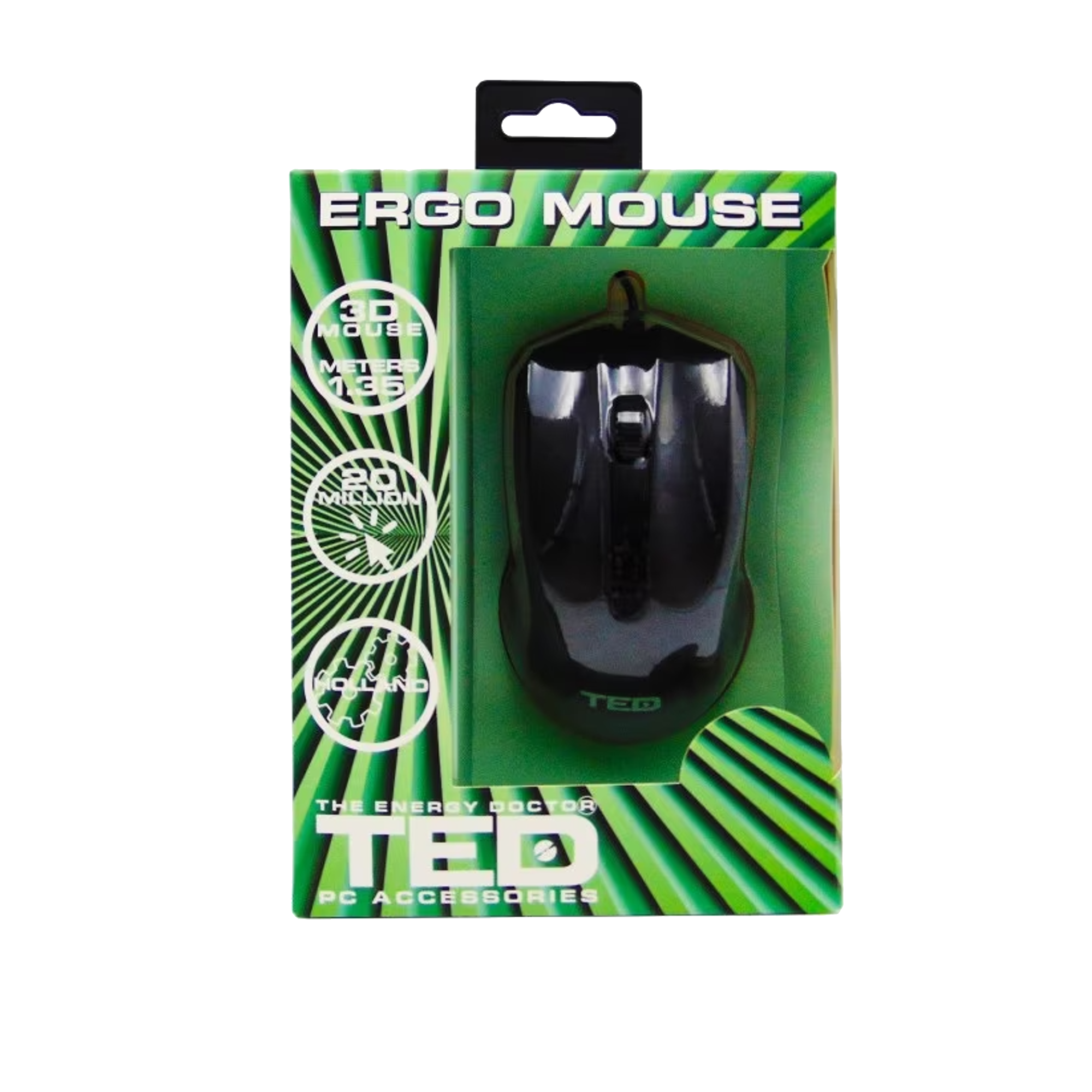 Mouse cu fir TED 3D, Lungime Cablu 1,35 Metri, Comfortabil si ergonomic ...