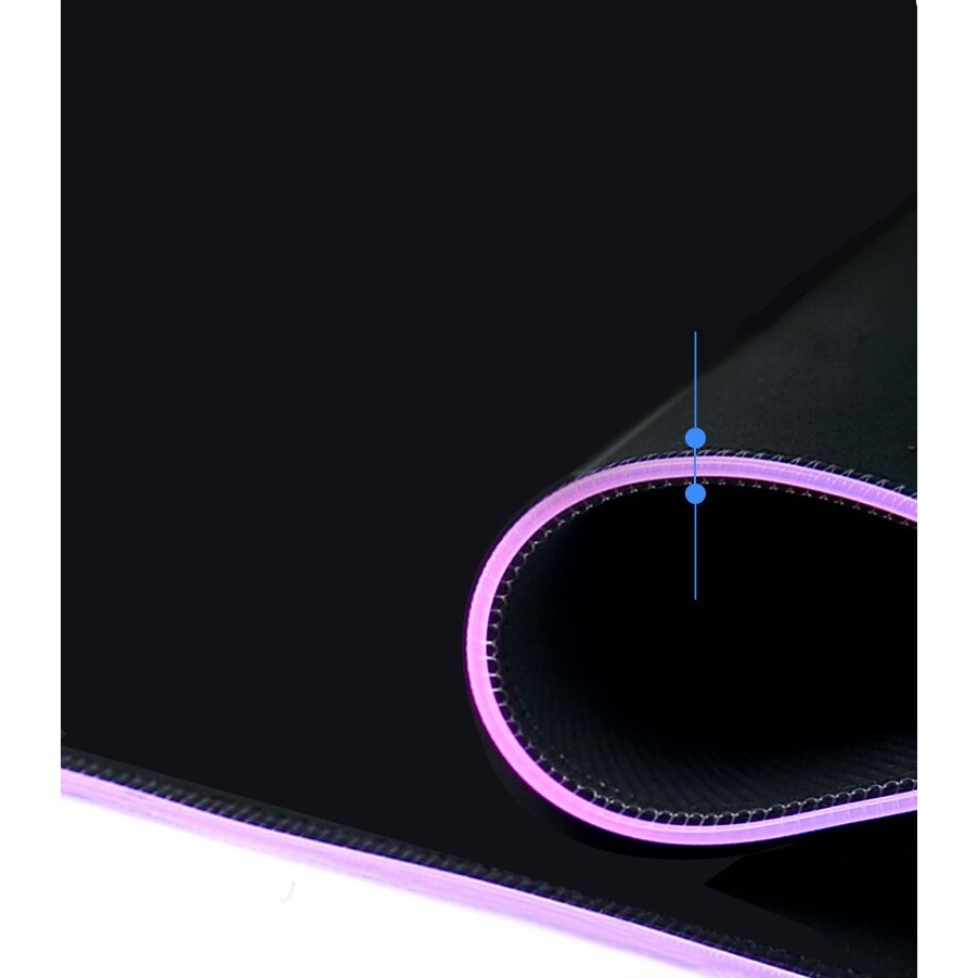 MousePad profesional Gaming RGB mare XXL, Lumini LED, Suprafata moale ...
