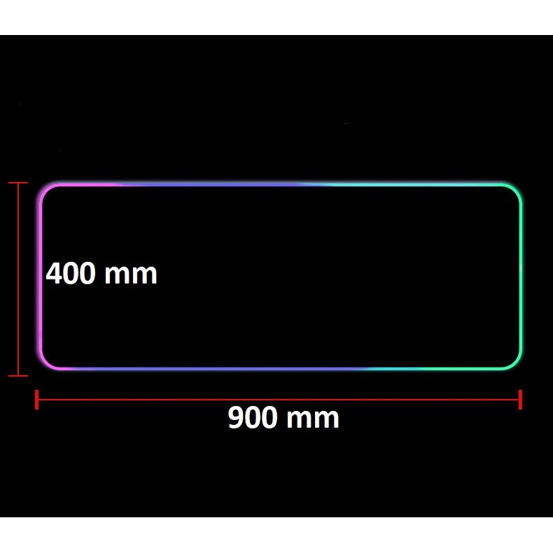 MousePad profesional Gaming RGB mare XXL, Lumini LED, Suprafata moale ...