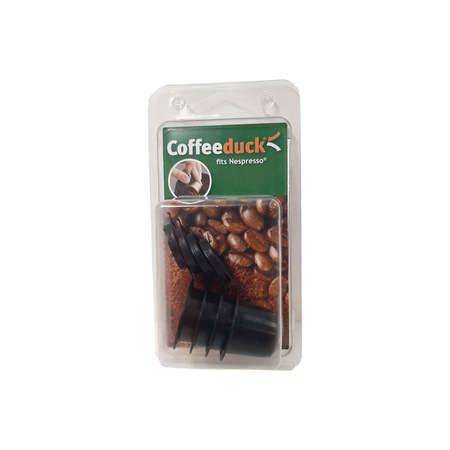 Set 4 capsule reincarcabile Coffeeduck compatibile cu Nespresso, Negru ...