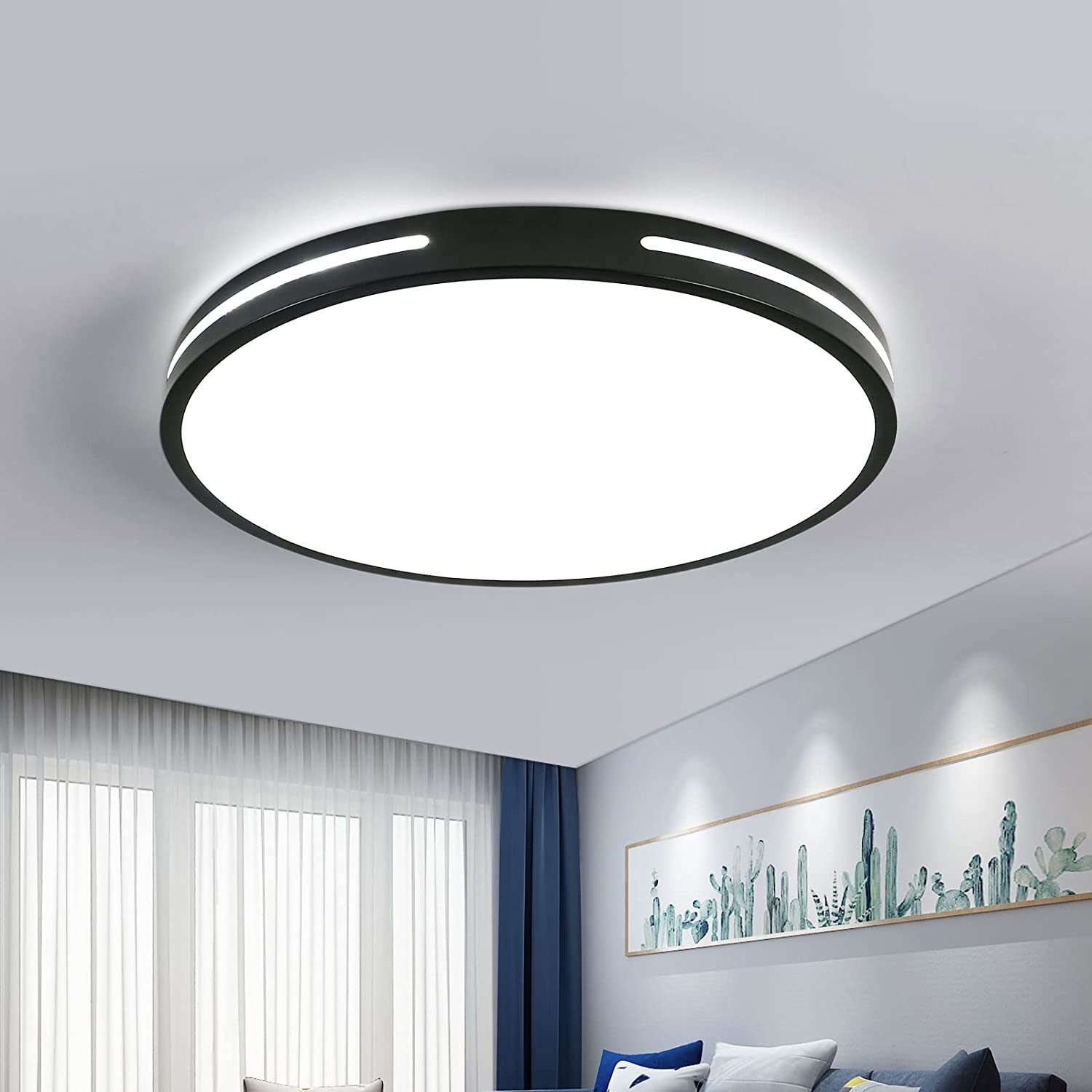 Plafoniera Cu Led, Goeco, 15w, 220v, Lumina alb, Dimensiune 30 * 5 cm ...