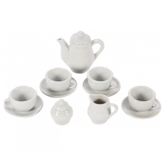 Set pictura pe ceramica, Ceramics Tea Set, Petrecere cu ceai, 15 piese ...