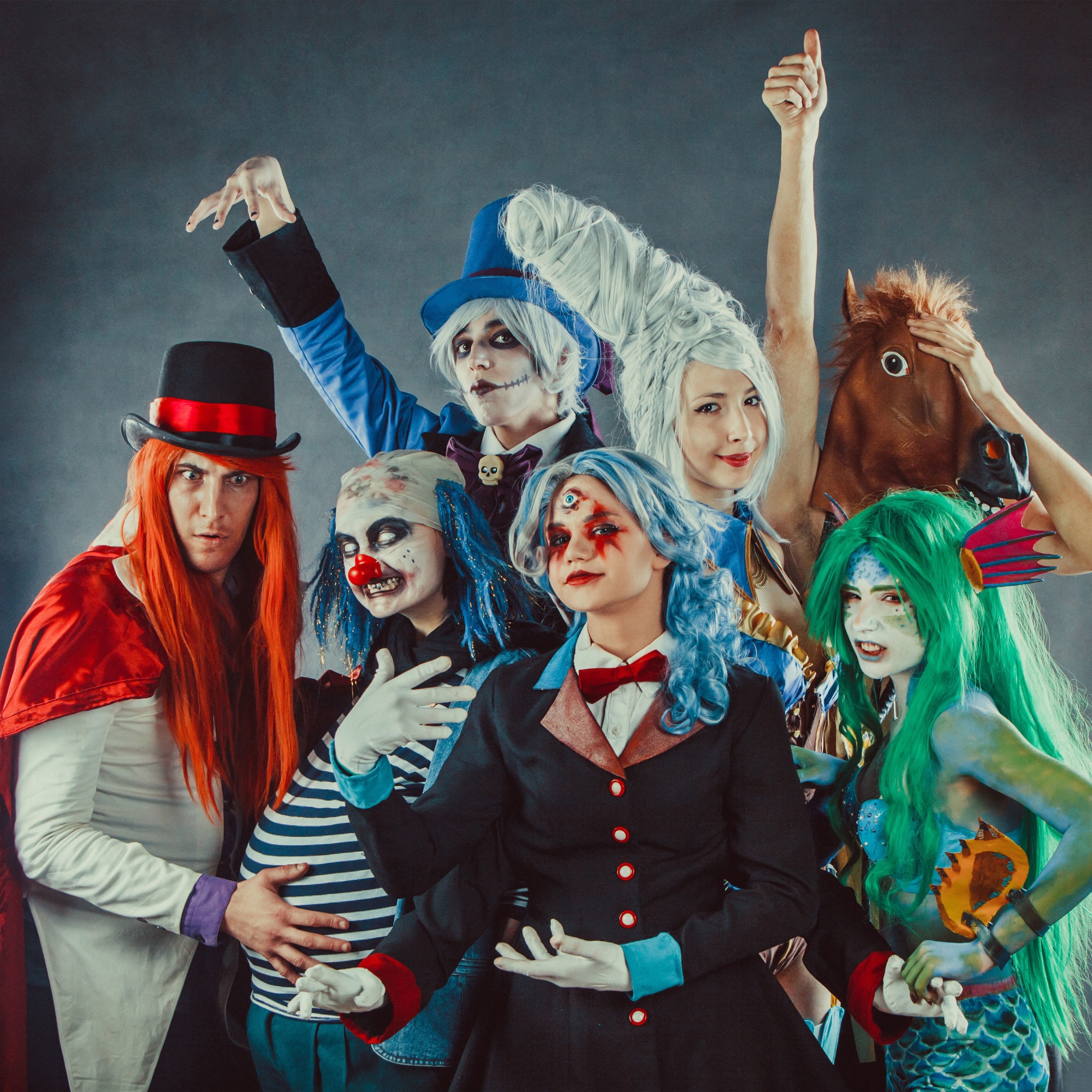 Masca amuzanta cap de cal, din latex, 34 x 42 x 20 cm, maro - eMAG.ro