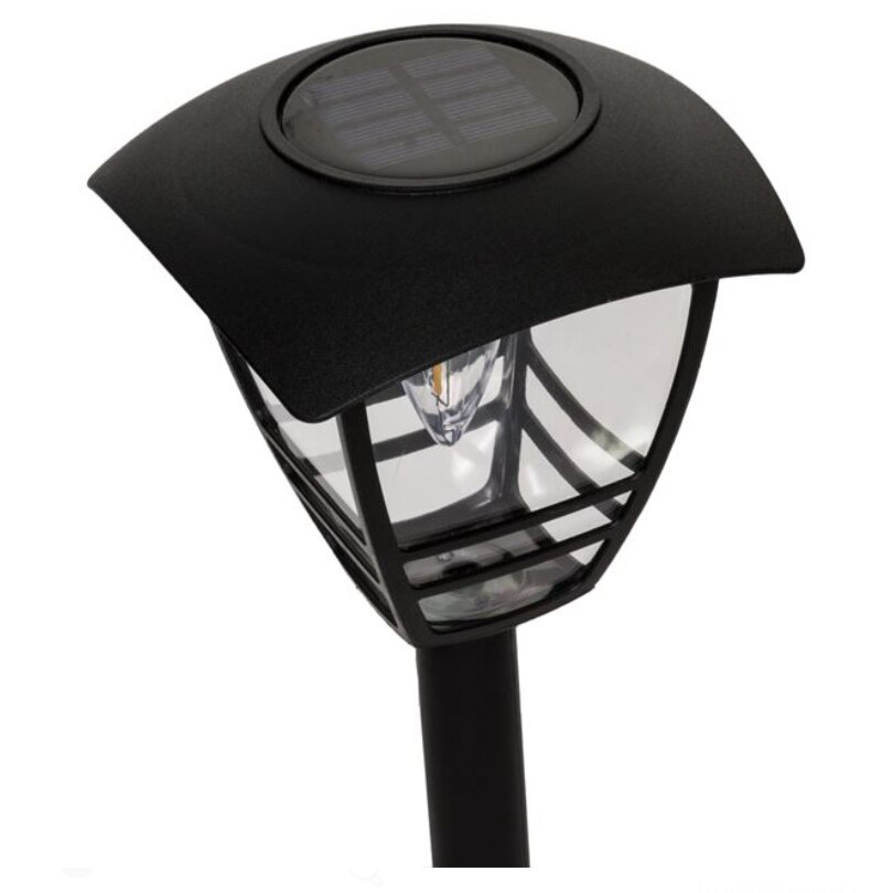 Felinar Solar Gradina, LED, Negru, 44 cm - eMAG.ro