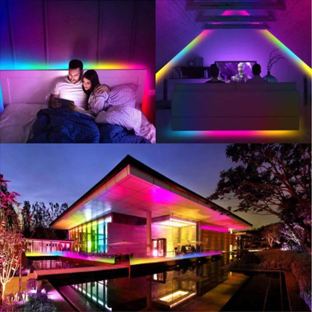 Set Banda Led RGB SMD 5050 cu Alimentator inclus - Lungime 5 M, 270 LED ...