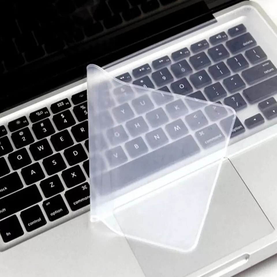 Protectie transparenta din silicon pentru tastatura laptop, 36x13 cm ...