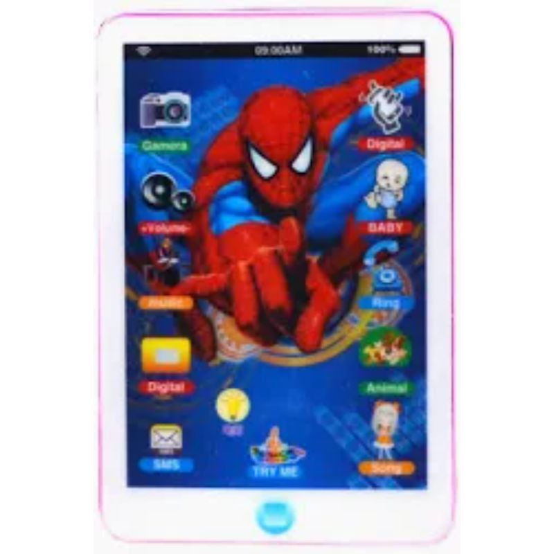 Tableta HD, model Spiderman, muzicala, Interactiva, 5D, 20 cm, 3 ani ...