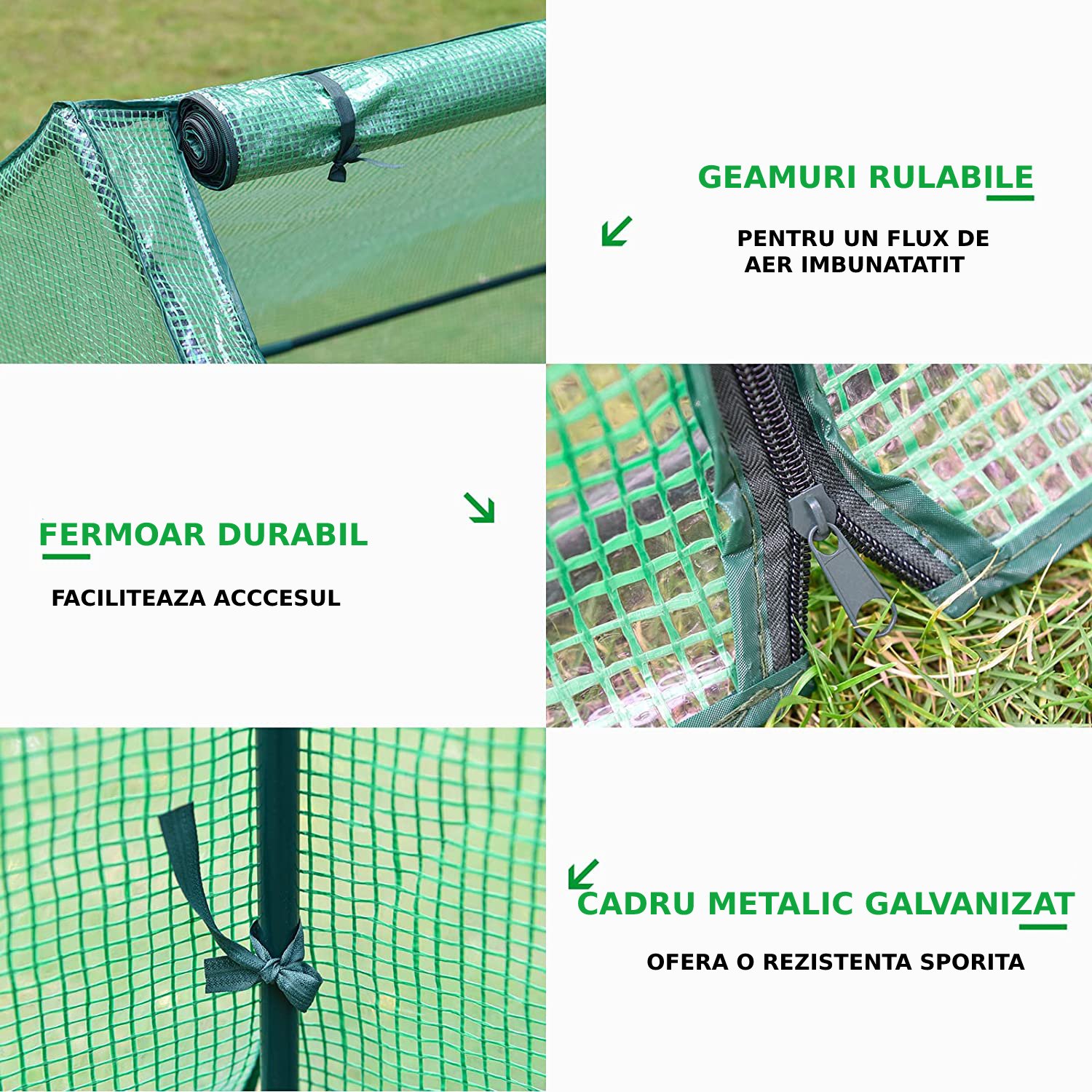 Sera gradina pentru plante 180 x 140 x 94 cm - eMAG.ro