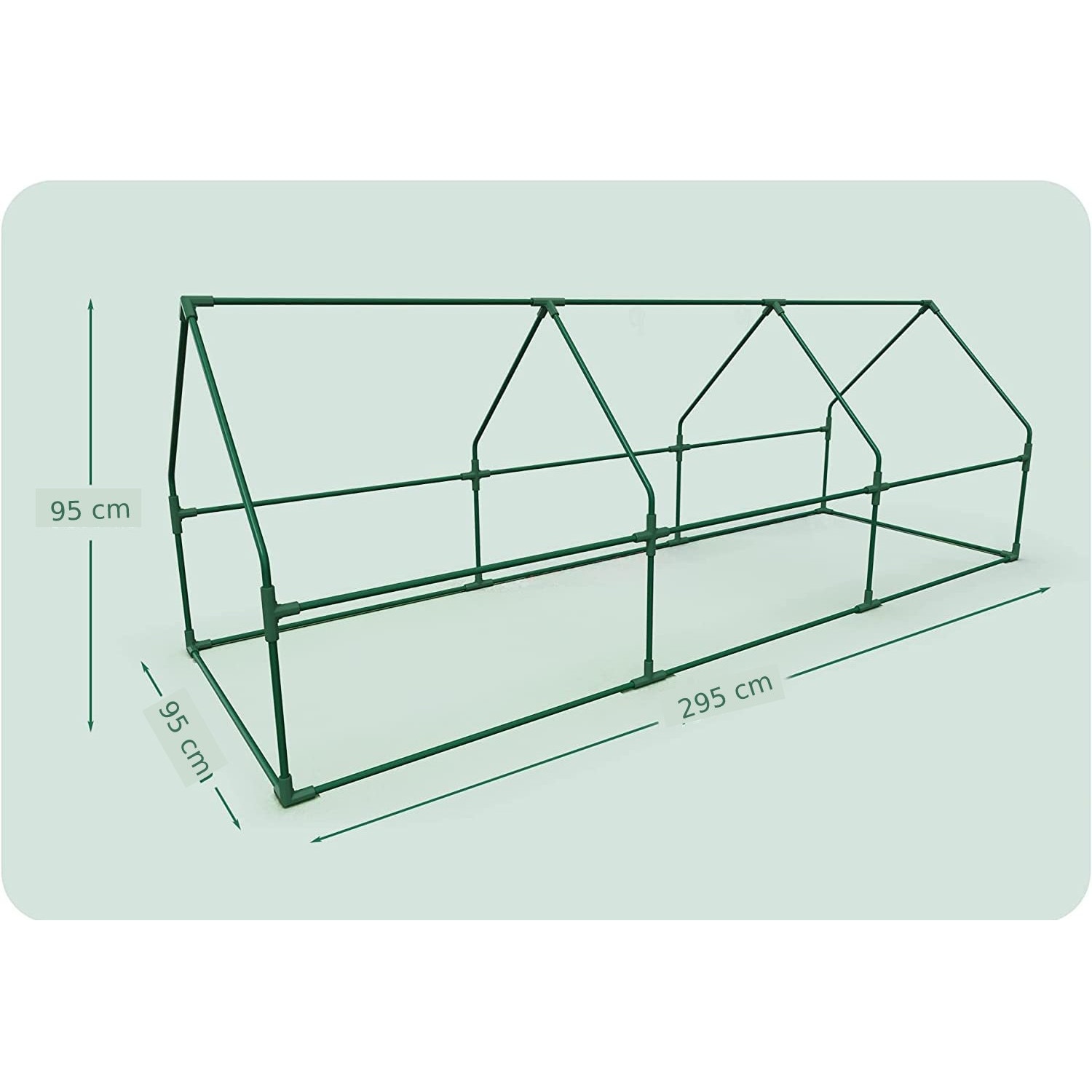 Mini sera de gradina pentru plante 295 x 95 x 95cm - eMAG.ro