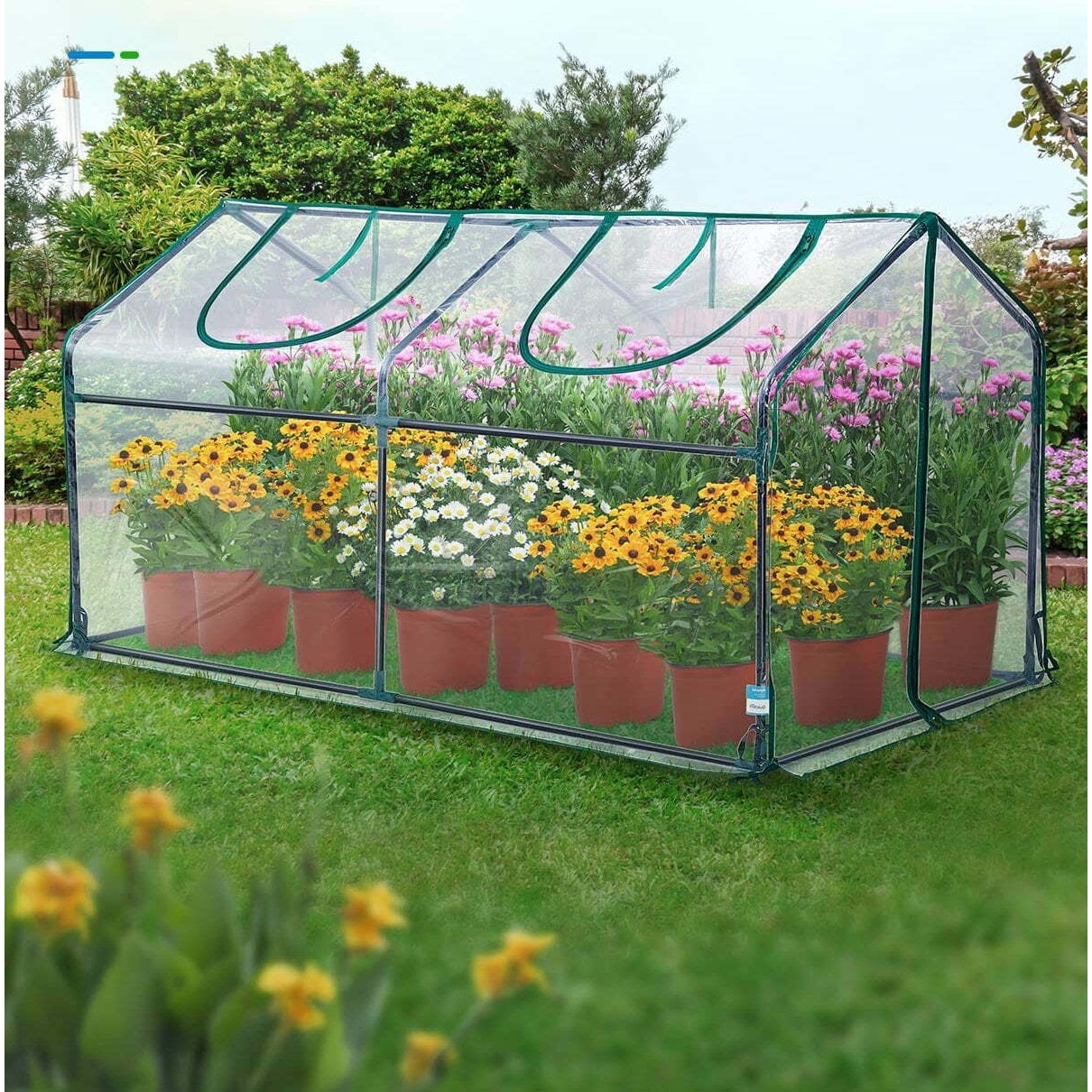 Sera legume 2 intrari cu plasa transparenta 120 x 60 x 60 - eMAG.ro