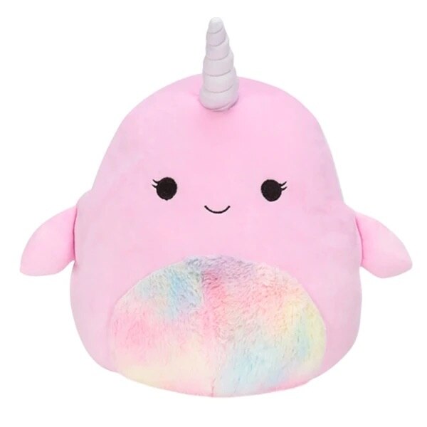 Jucarie de plus Squishmallow, Esme Foca Unicorn, 34 cm, roz - eMAG.ro