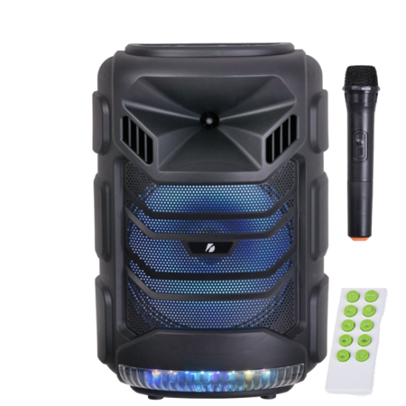 Boxa portabila Wireless cu microfon 12'', Bluetooth, Extra Bass, LED ...