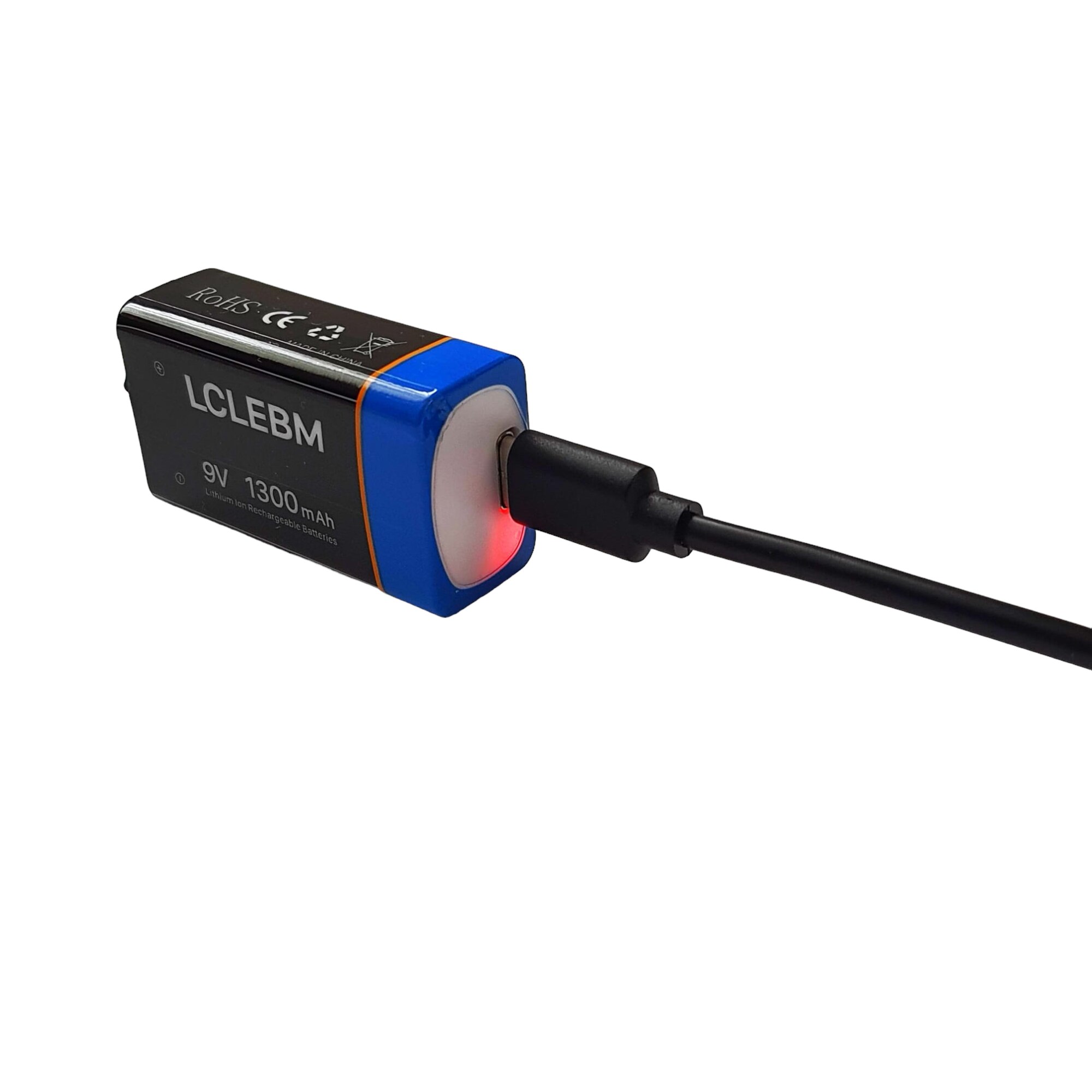 Acumulator 9V, 1300 mAh, Li-ion, cu incarcare USB C - eMAG.ro
