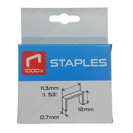 Set 1000 capse, Otel, 11.3x0.7x12 mm, Argintiu - eMAG.ro