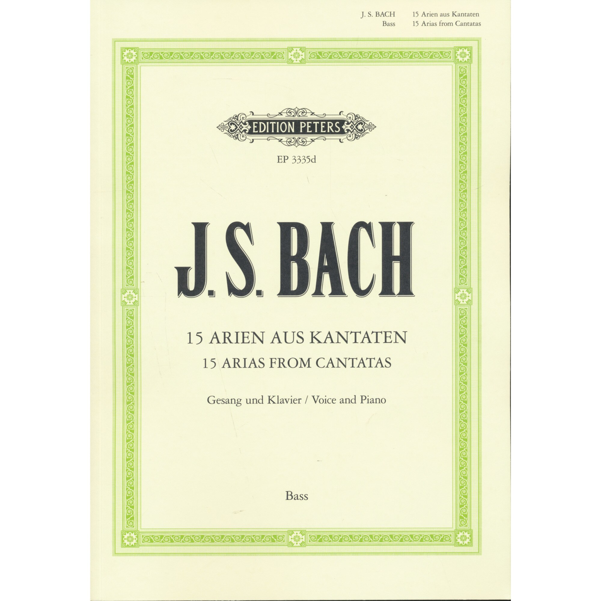 Johann Sebastian Bach: 15 Arien aus Kantaten (Bass) - eMAG.hu