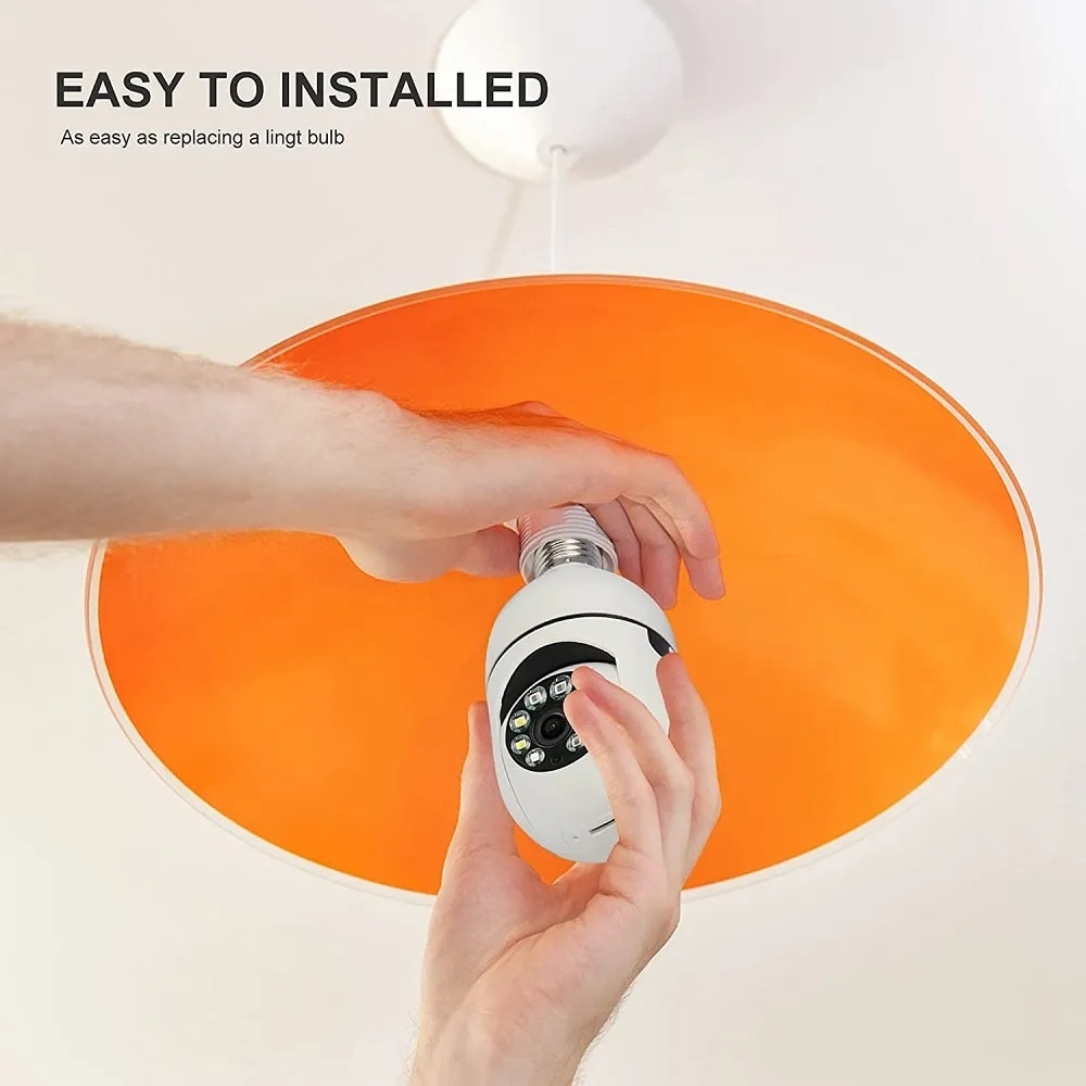 Camera de supraveghere SafeCams 5MP Full HD, Poate fi folosita ca bec ...