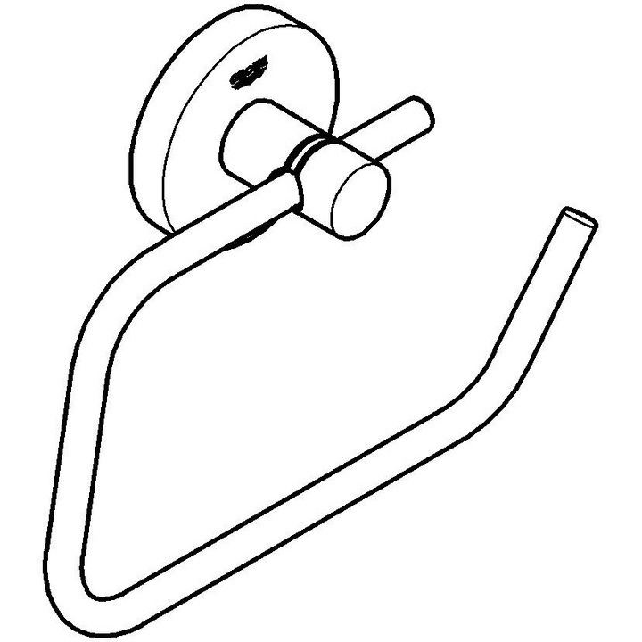 Suport hartie igienica Grohe Essentials 40689DA1, 1 rola, fixare ...