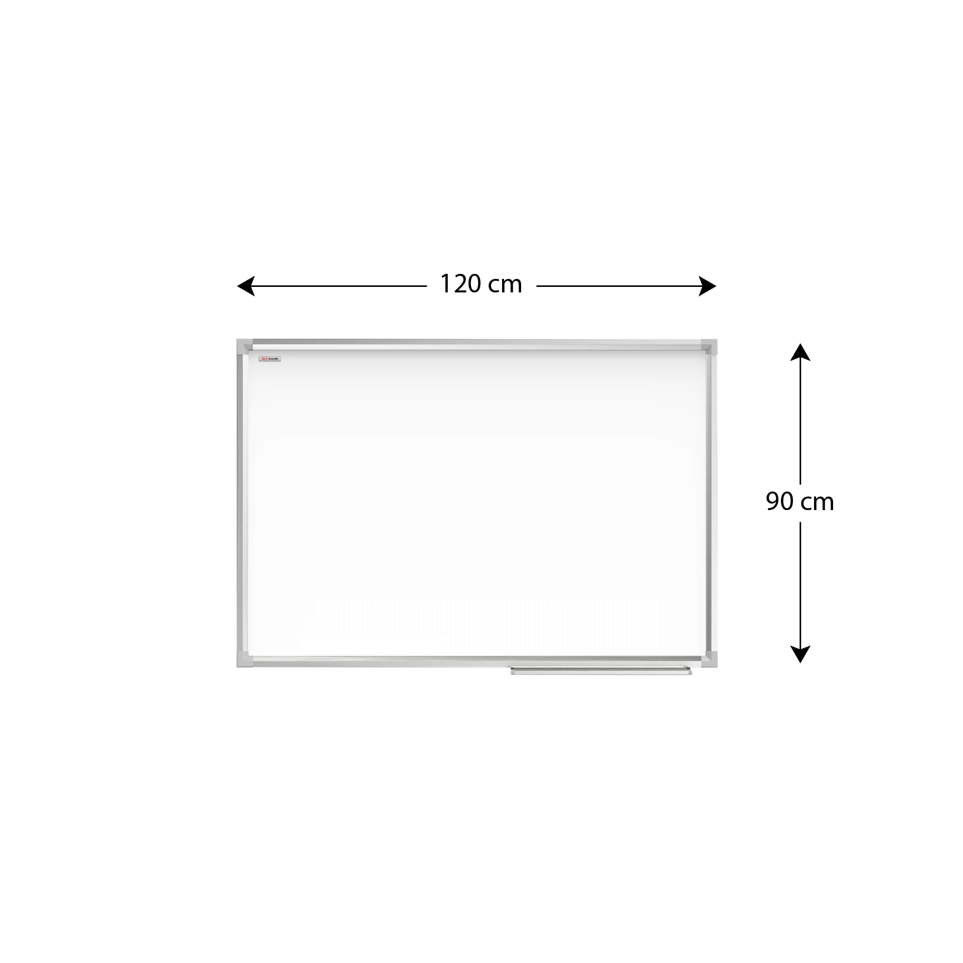 Tabla magnetica, Allboards, Metal/Plastic, 120 x 90 cm, Alb - eMAG.ro