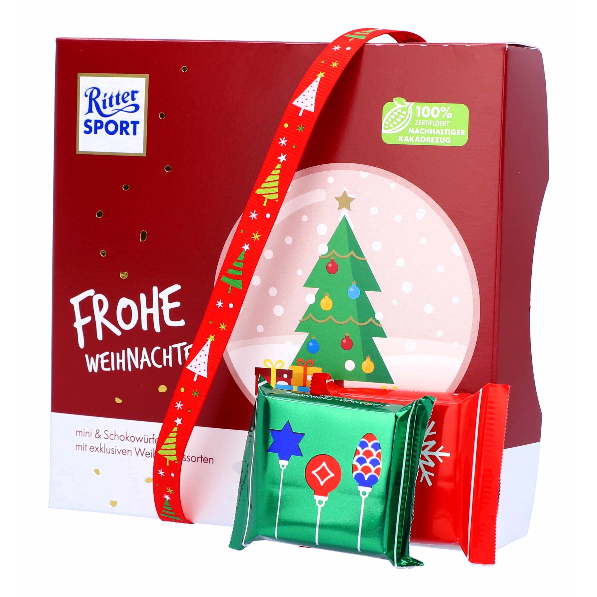 Cutie cu mini ciocolata Mix de Craciun, Ritter Sport, 187 g - eMAG.ro