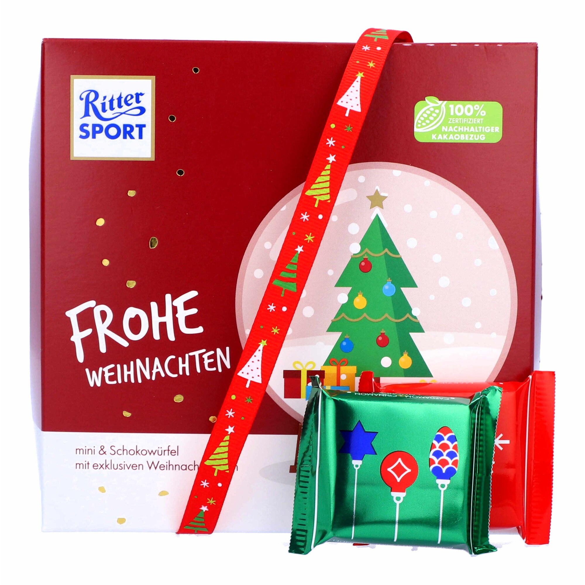 Cutie cu mini ciocolata Mix de Craciun, Ritter Sport, 187 g - eMAG.ro