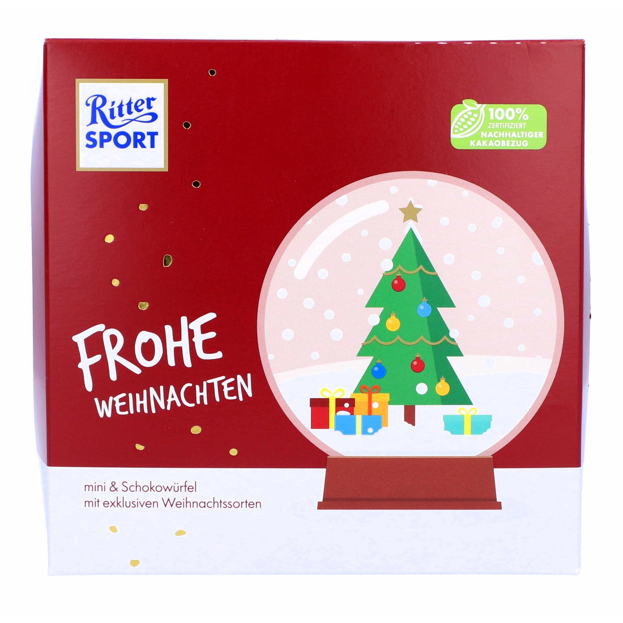 Cutie cu mini ciocolata Mix de Craciun, Ritter Sport, 187 g - eMAG.ro