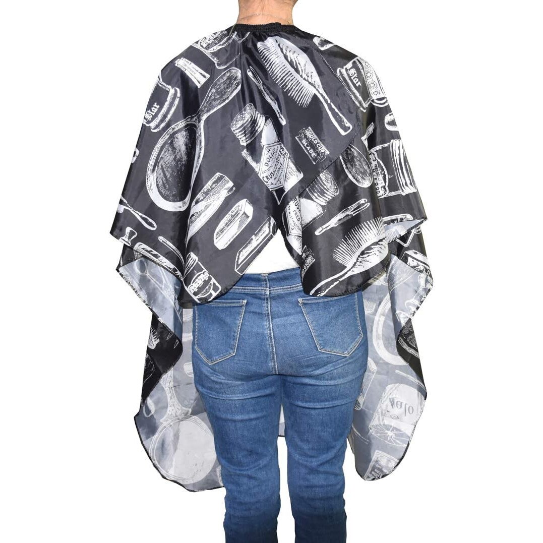 Pelerina tuns Ardette, PEL08, Negru Print, 130x145 cm, Impermeabila ...