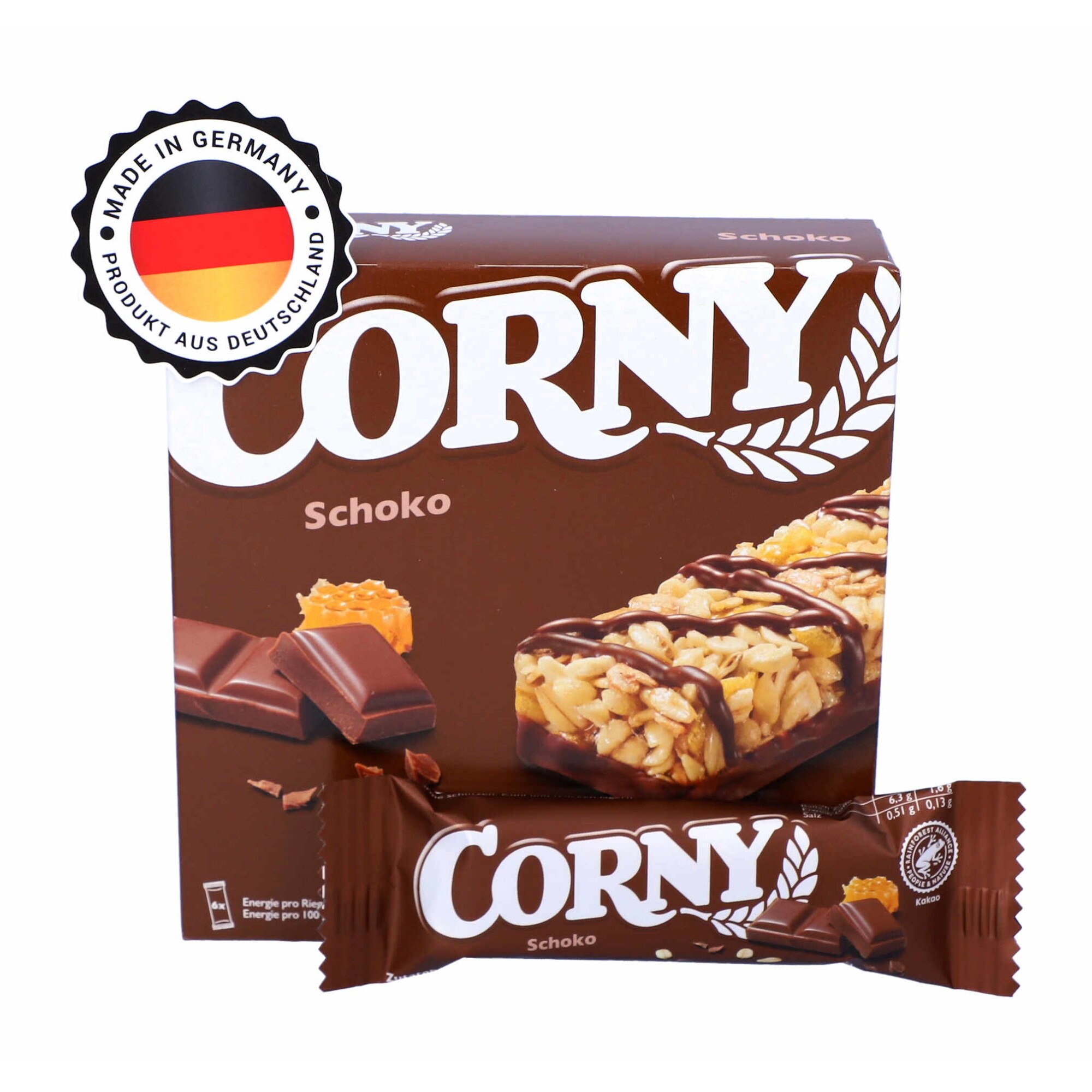 Baton cu ciocolata, Corny, 6 buc, 150 g - eMAG.ro