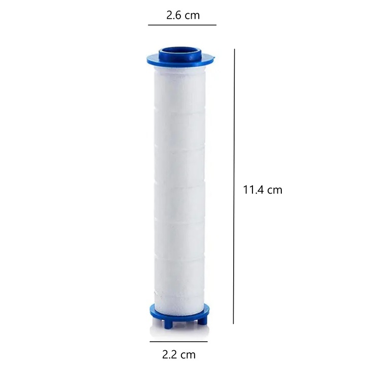 Set filtre de bumbac pentru cap de dus INNOVIO®, 3 piese, Filtru rugina ...