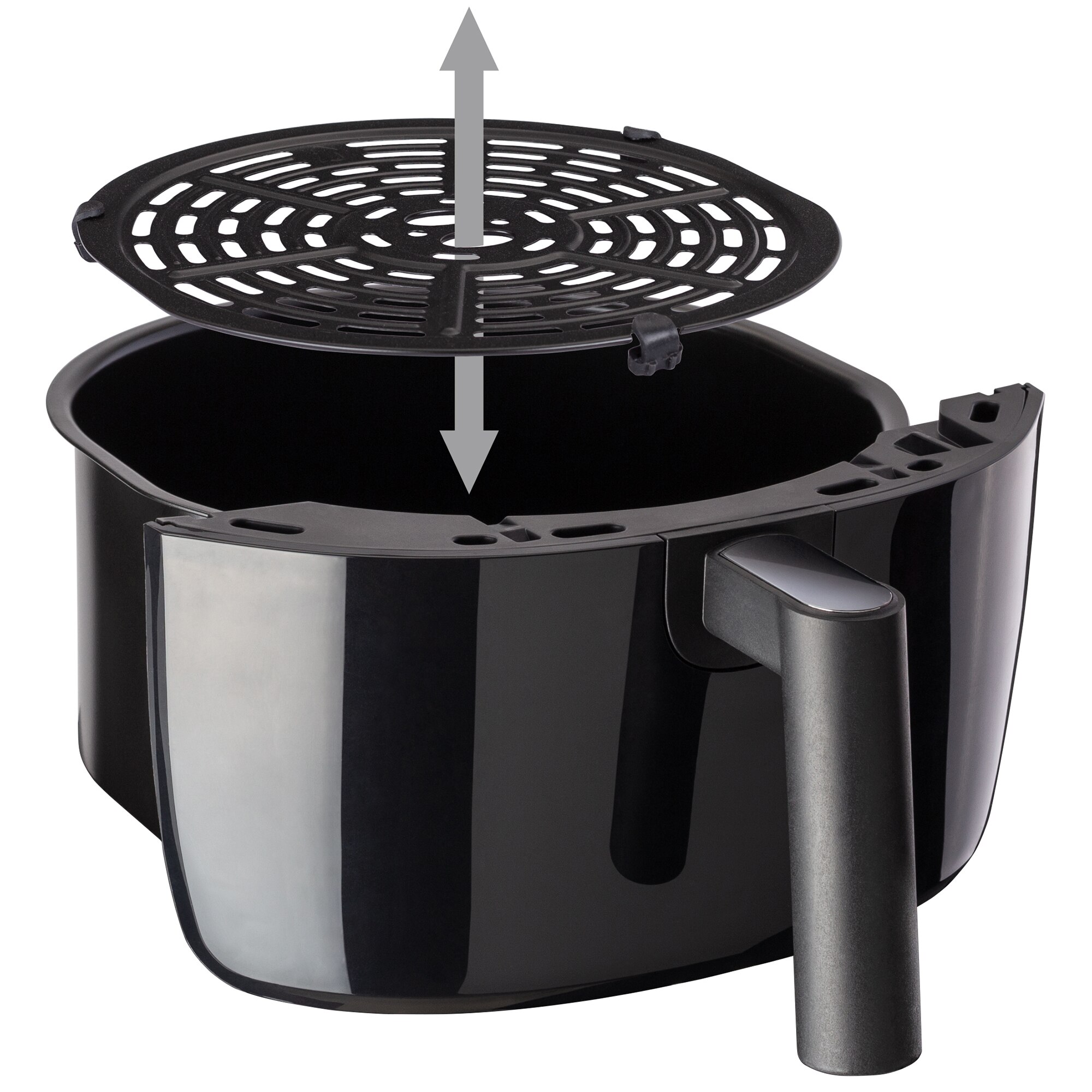 Friteuza cu aer cald, Berlinger Haus, 1300 W, 3.2 l, Negru - eMAG.ro