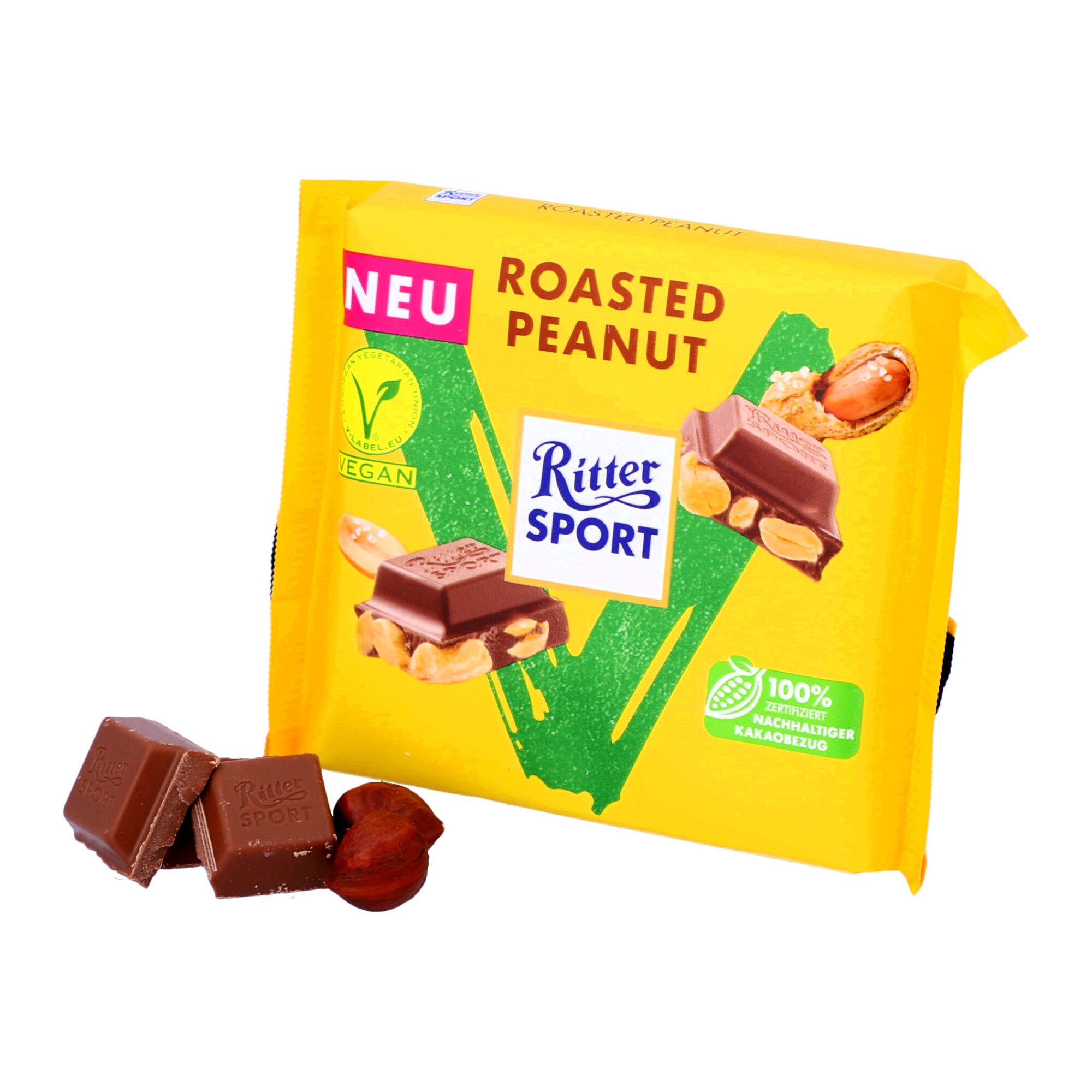 Ciocolata cu alune prajite, Ritter Sport, Vegan, 100 g - eMAG.ro