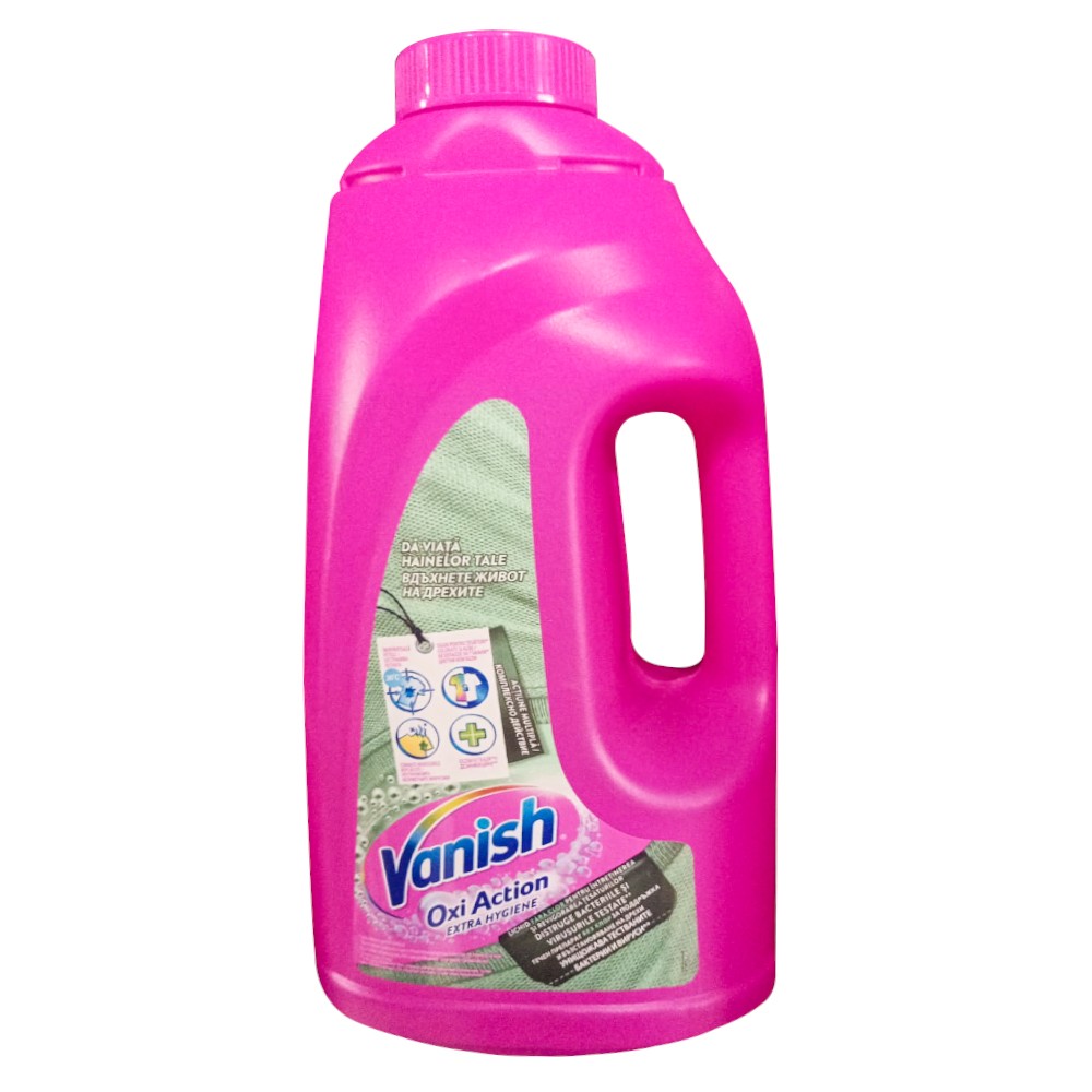 Set 3 x Solutie pentru Indepartarea Petelor Vanish Extra Hygiene 1.88 l ...