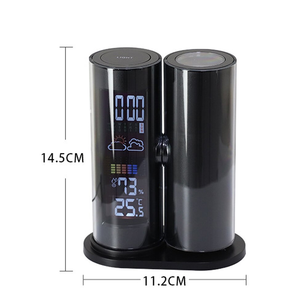 Ceas cu proiector, LED, Temeperatura, Umiditate, Negru - eMAG.ro