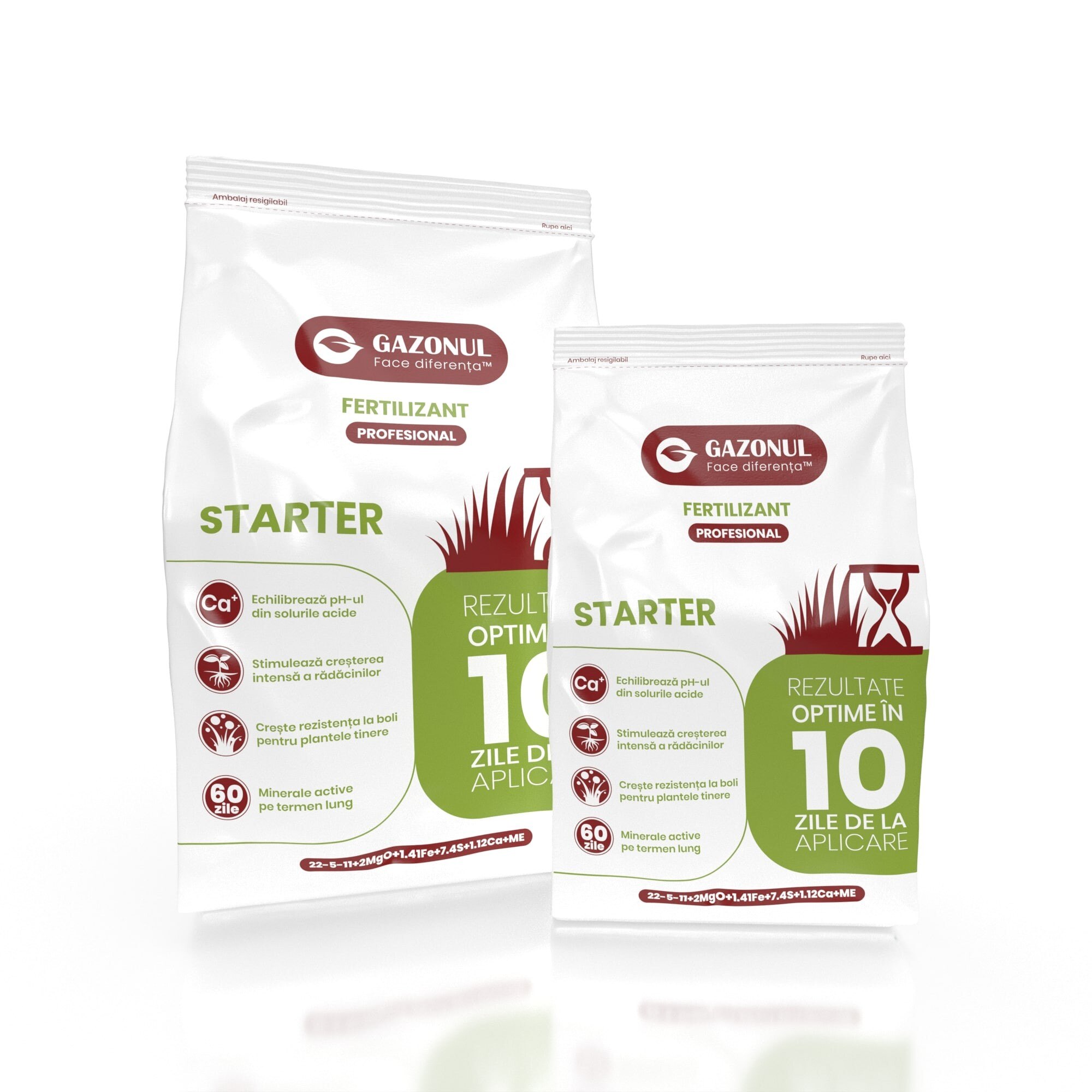 Ingrasamant pentru gazon Starter, granulat, fertilizant profesional, 6 ...