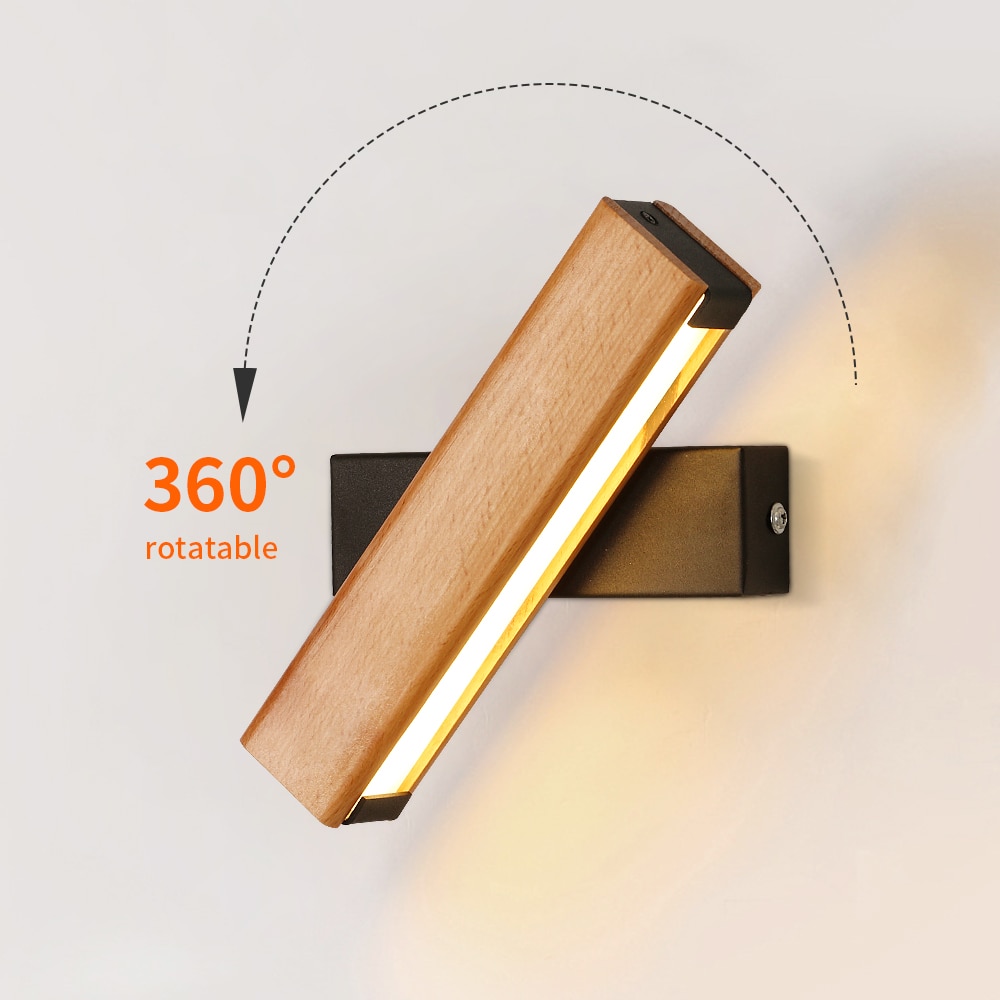 Lampa De Perete Cu Led, Toolight, Lemn, Dreptunghi, 21 * 4.5 cm, 4w ...