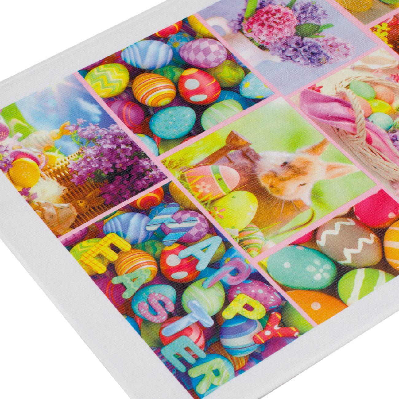 Prosop de bucatarie de Paste, cu model oua, bumbac, multicolor, 58x35 ...