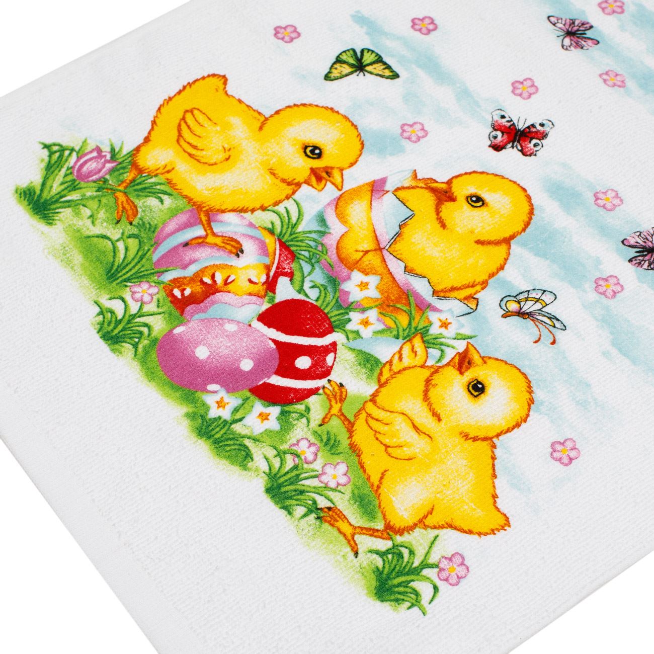 Prosop de bucatarie cu model puisori, de Paste, 60x35 cm, multicolor ...