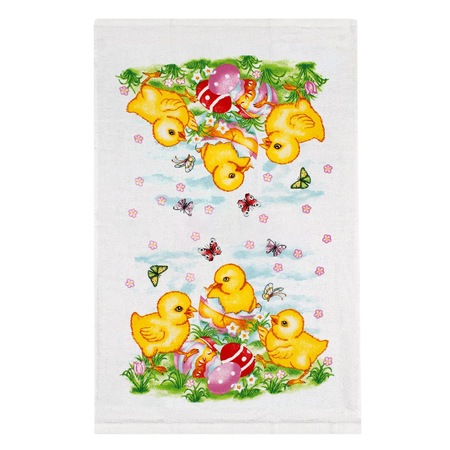 Prosop de bucatarie cu model puisori, de Paste, 60x35 cm, multicolor ...