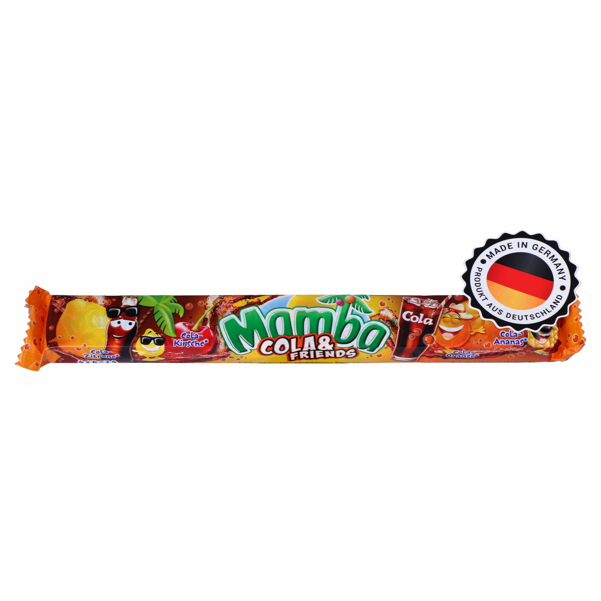 Guma de mestecat Cola&Friends, Mamba, 4 arome, 106 g - eMAG.ro