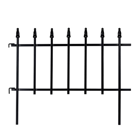 Pachet 4 buc bordura gardulet decorativ, din metal, pentru gazon sau ...