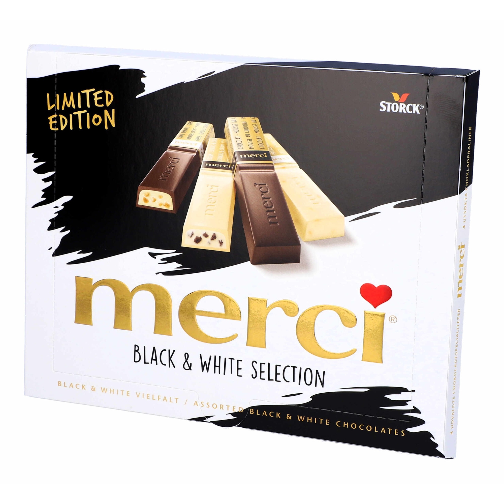 Ciocolata alba/neagra, Merci, 240 g - eMAG.ro