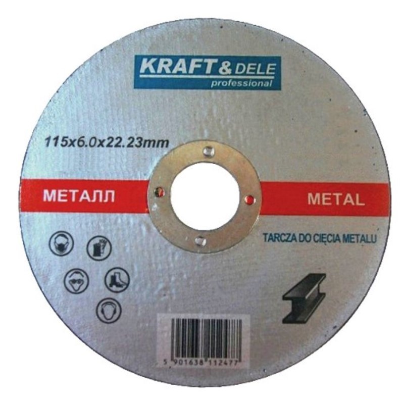 Disc debitare metal, Kraft&Dele KD1942, 115 x 6.0 x 22.23 mm - eMAG.ro