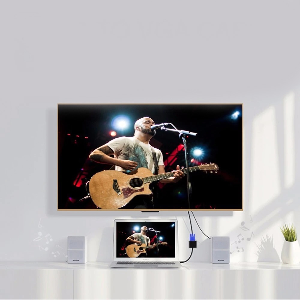 Cablu adaptor, convertor de la DVI-D Dual Link 24 1 tata la VGA 15 pini mama, negru, 23,5cm ...